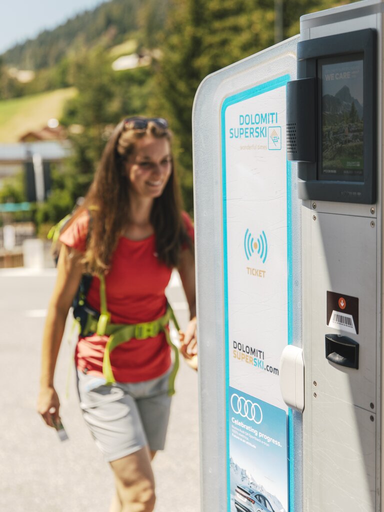 Summer lifts in Carezza in the Dolomites